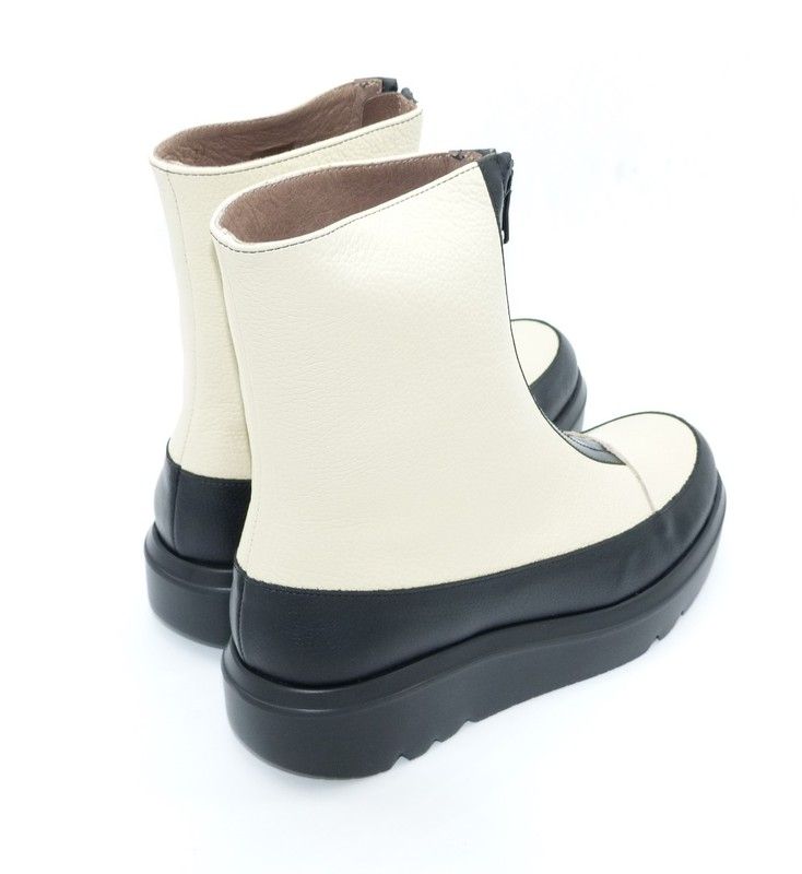 cremallera central Botin mujer Wonders a-2802 Hielo — Vico Online